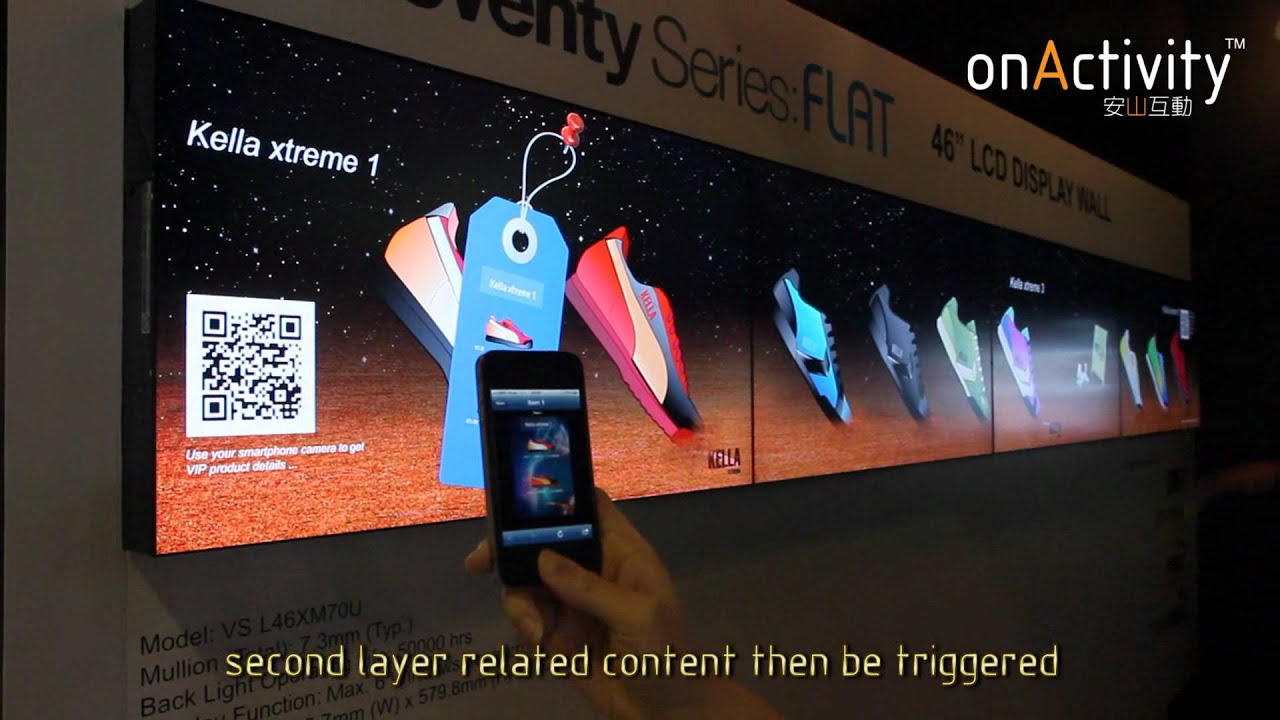 Powerful digital signage with QR code generation - YouTube