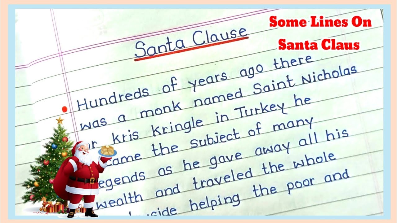 Some Lines On Santa Claus 🧑‍🎄|| Story of Santa Claus|| #santaclaus # ...