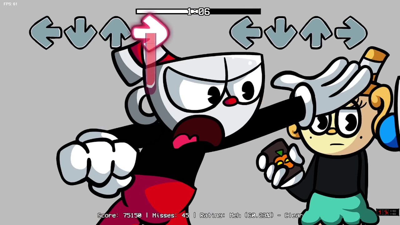 Friday Night Funkin' VS Indie Cross V1 + Cutscenes & Ending (Cuphead ...
