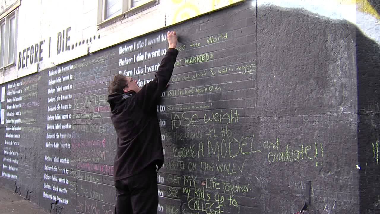 Before I Die Chalkboard - YouTube