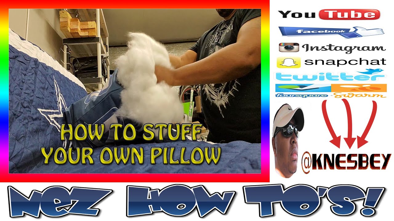 HOW TO STUFF YOUR OWN PILLOW - YouTube