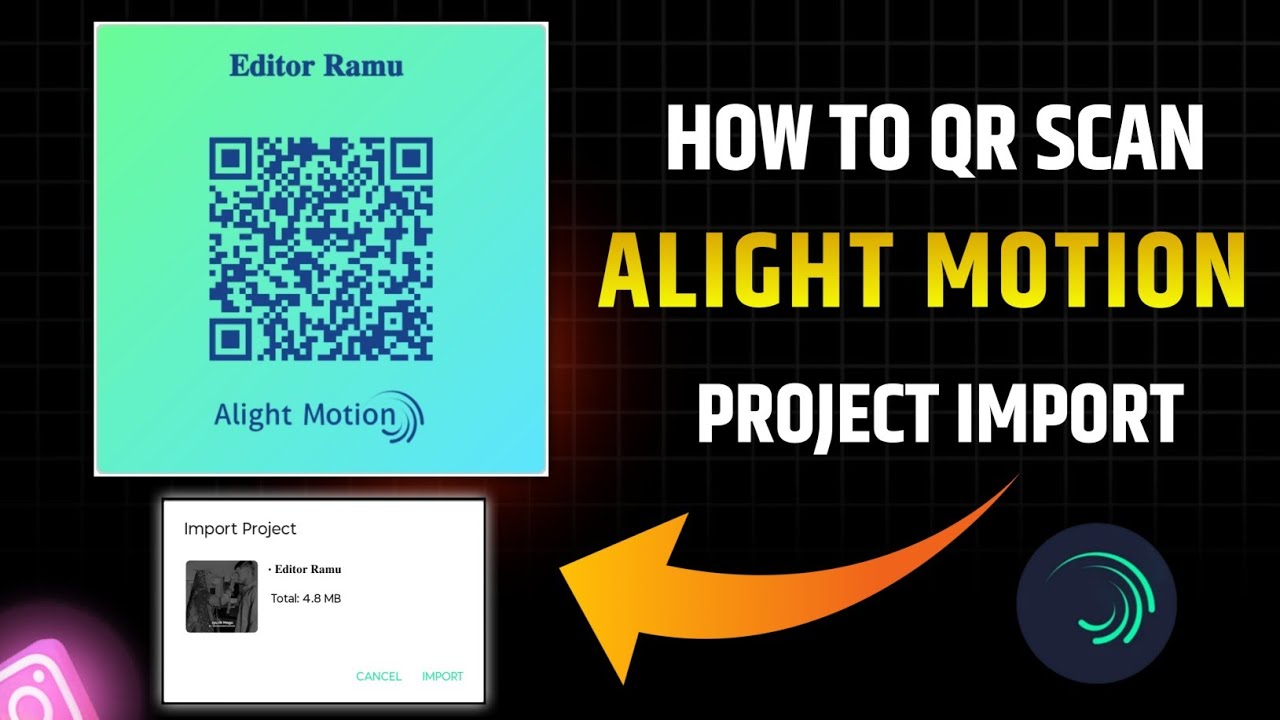 Alight motion me Qr Kaise add kre | How to Add QR Code in Alight Motion ...