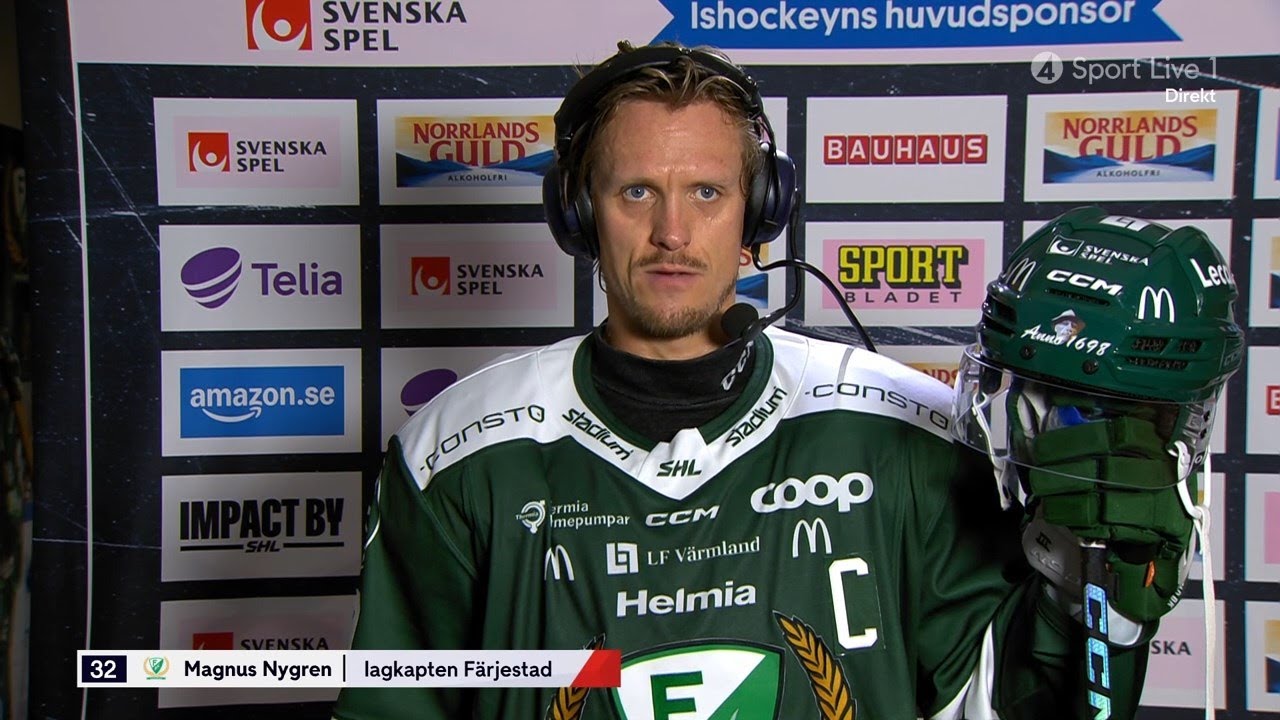 Magnus Nygren efter segern mot Timrå | Intervju | Färjestad BK - Timrå ...