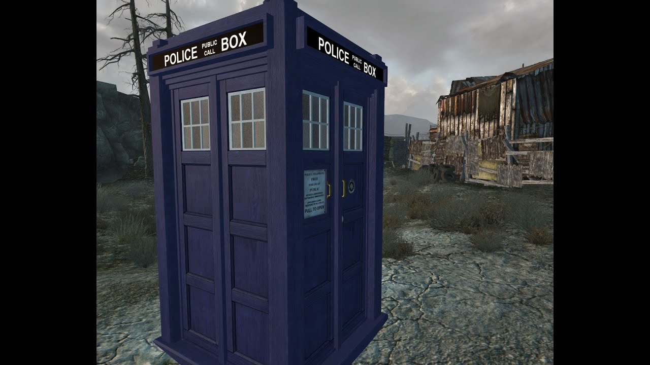 Test Drive TARDIS in Fallout 3 - YouTube