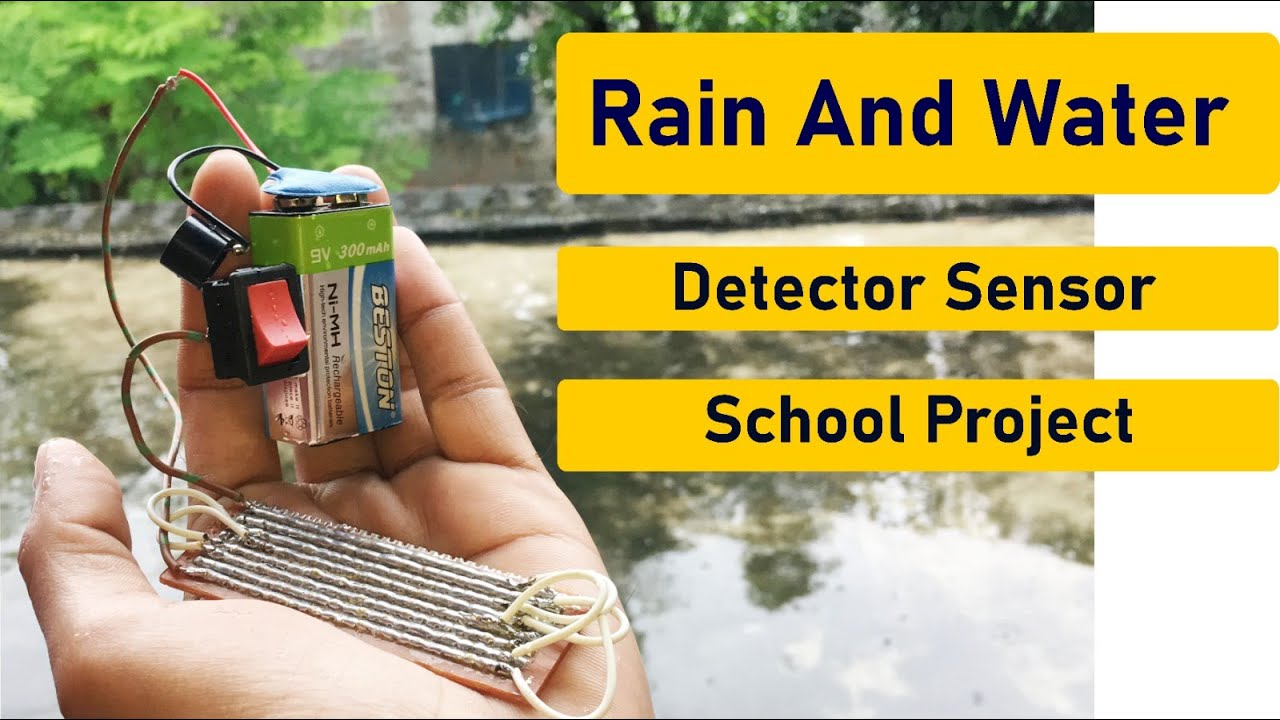 How To Make | Rain And Water Detector Sensor | School Project | Simple ...
