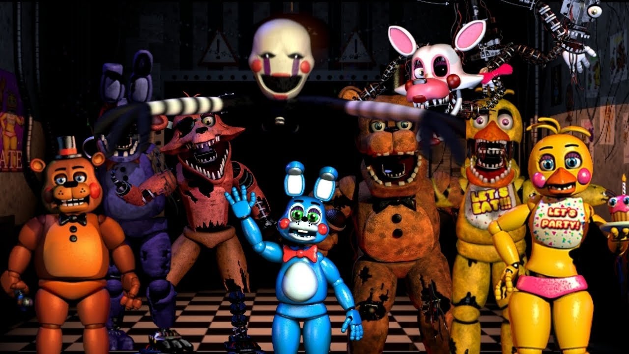 todas las lineas de voz de fnaf 2 en tiempo real!! - YouTube