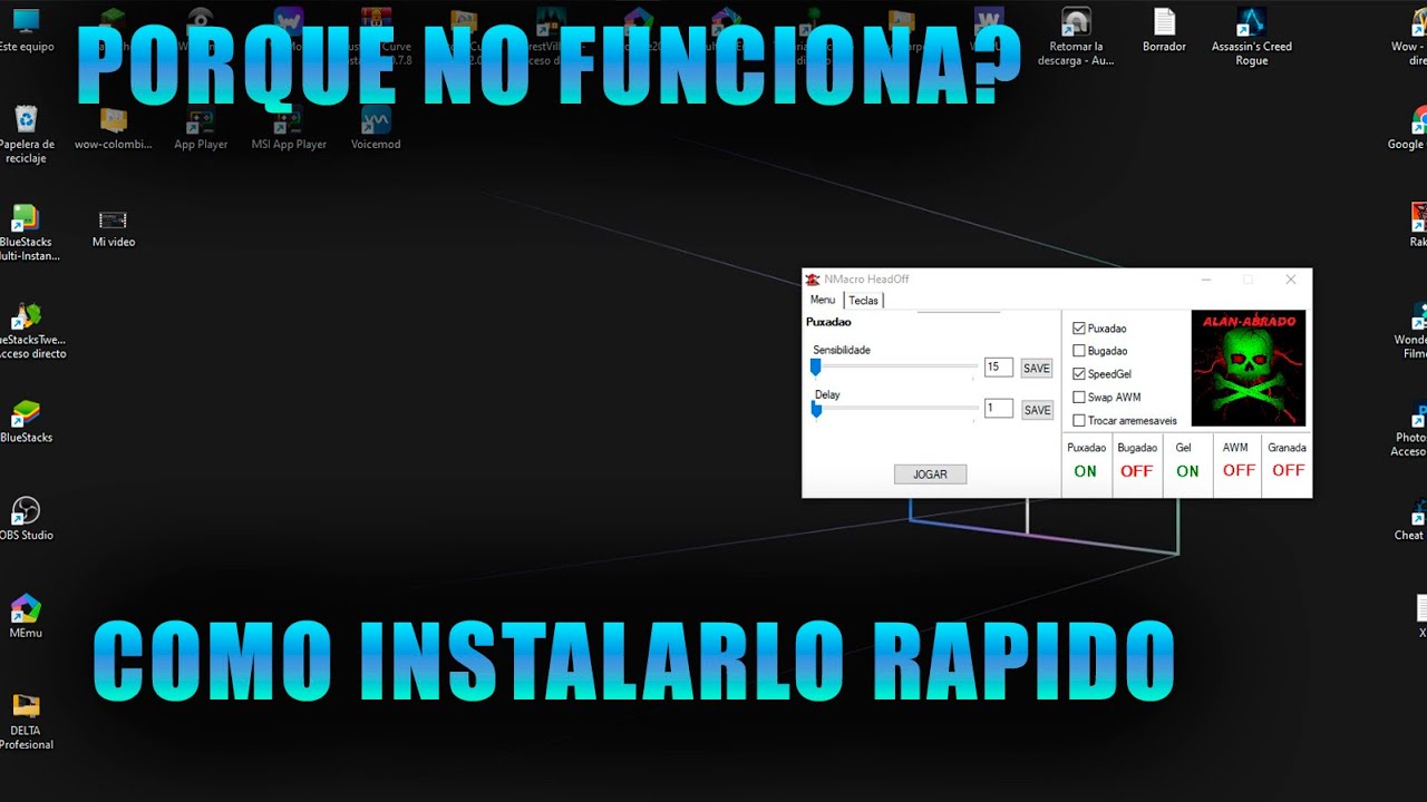 COMO INSTALAR MACRO PARA FREE FIRE *PC* TODOS LOS EMULADORES🔥 NO ABRE ...