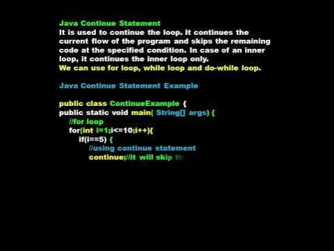 Continue Statements in java-Part 7! #shorts #coding#programing#study # ...