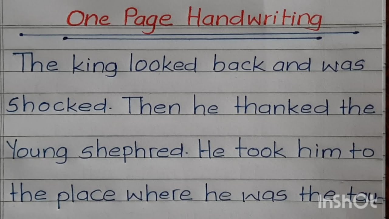 One Page Handwriting practice in English 2024/25|| Handwriting practice ...