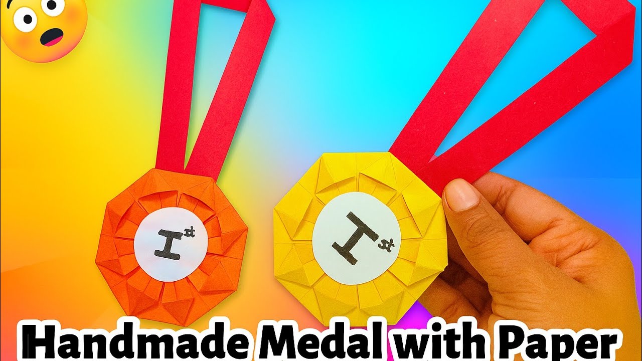 How to Make a Medal with Paper | Easy DIY Handmade Medal Craft - YouTube