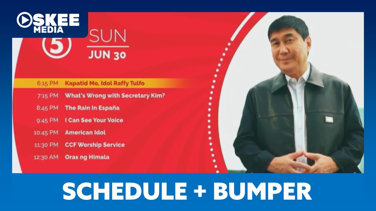 TV5 - Sunday Evening Schedule + Pinoy Explorer Title Card [30-JUN-2024 ...