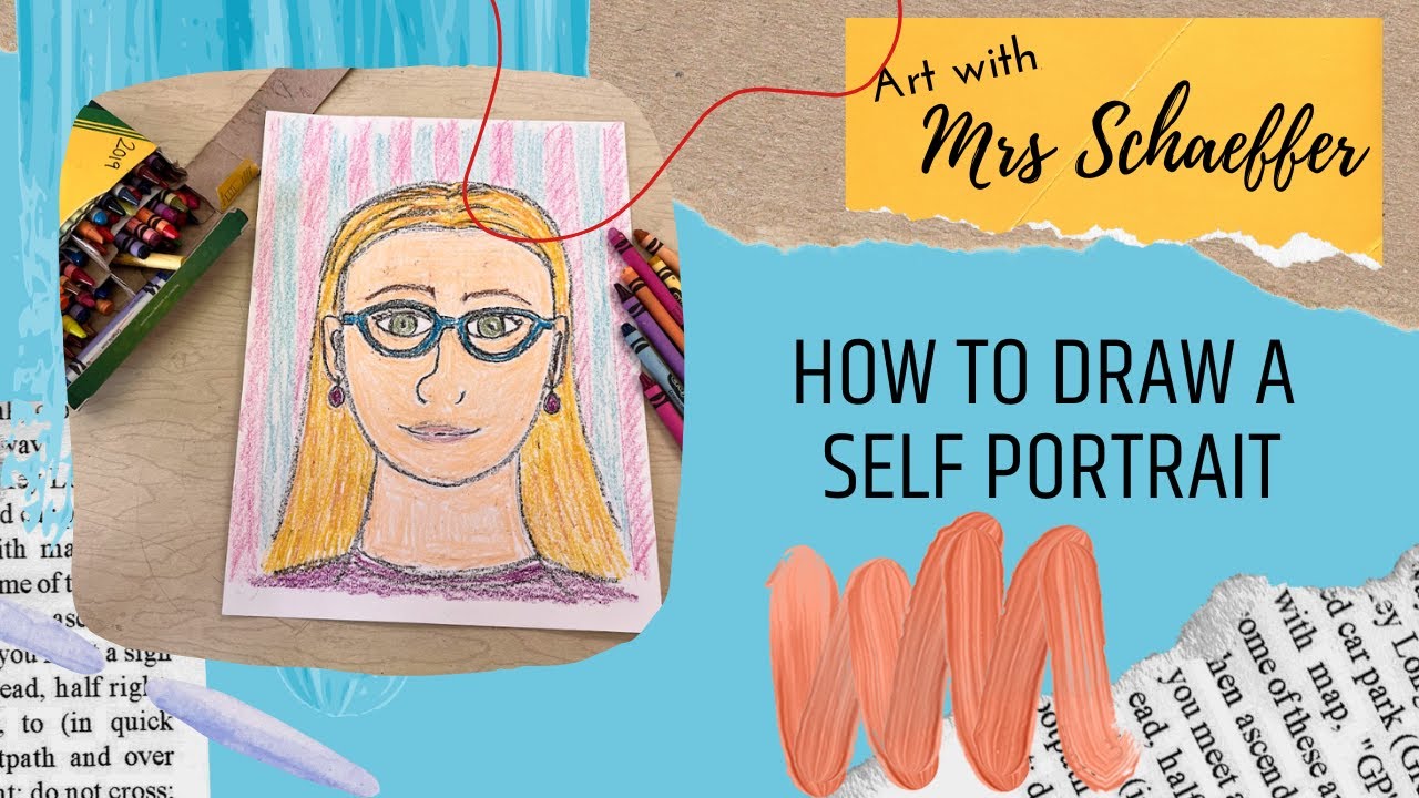 How to Draw a Self Portrait - YouTube