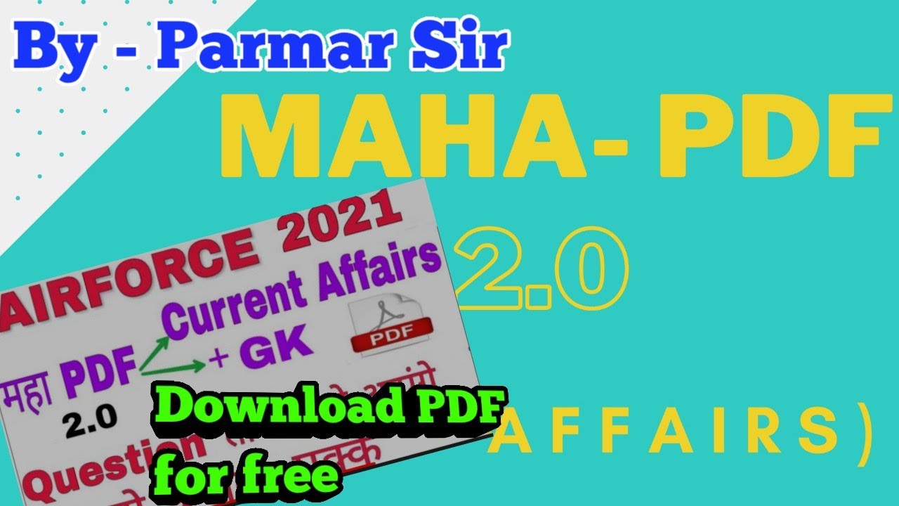 MAHA PDF 2.0 By Parmar Sir || Free Pdf - YouTube