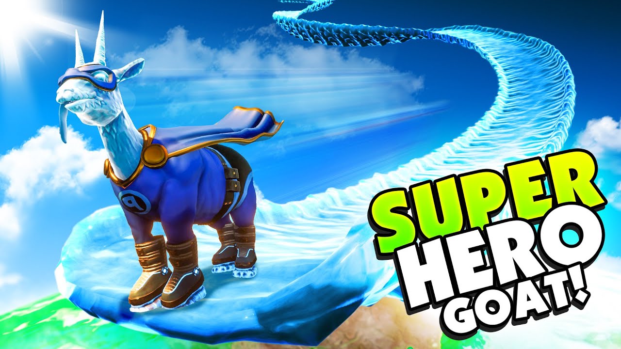 SUPER HERO Goat Can Summon ICE! In Goat Simulator 3 - YouTube