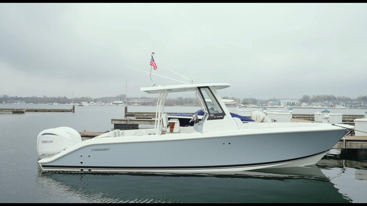 Brand New Pursuit S 288 Walkthrough Tour | CenterPointe Yacht Services ...