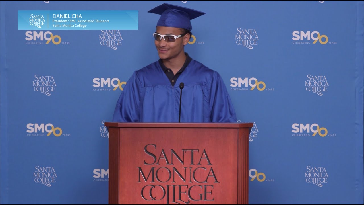 2020 Graduation - SMC Associated Students President Daniel Cha - YouTube