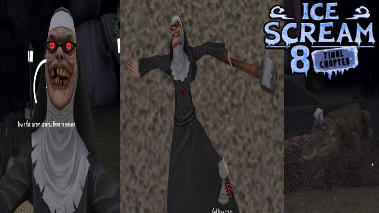 EVIL NUN & CROCODILE 🐊 JUMPSCARE 🥶🥵 | ICE SCREAM 8 FINAL CHAPTER - YouTube
