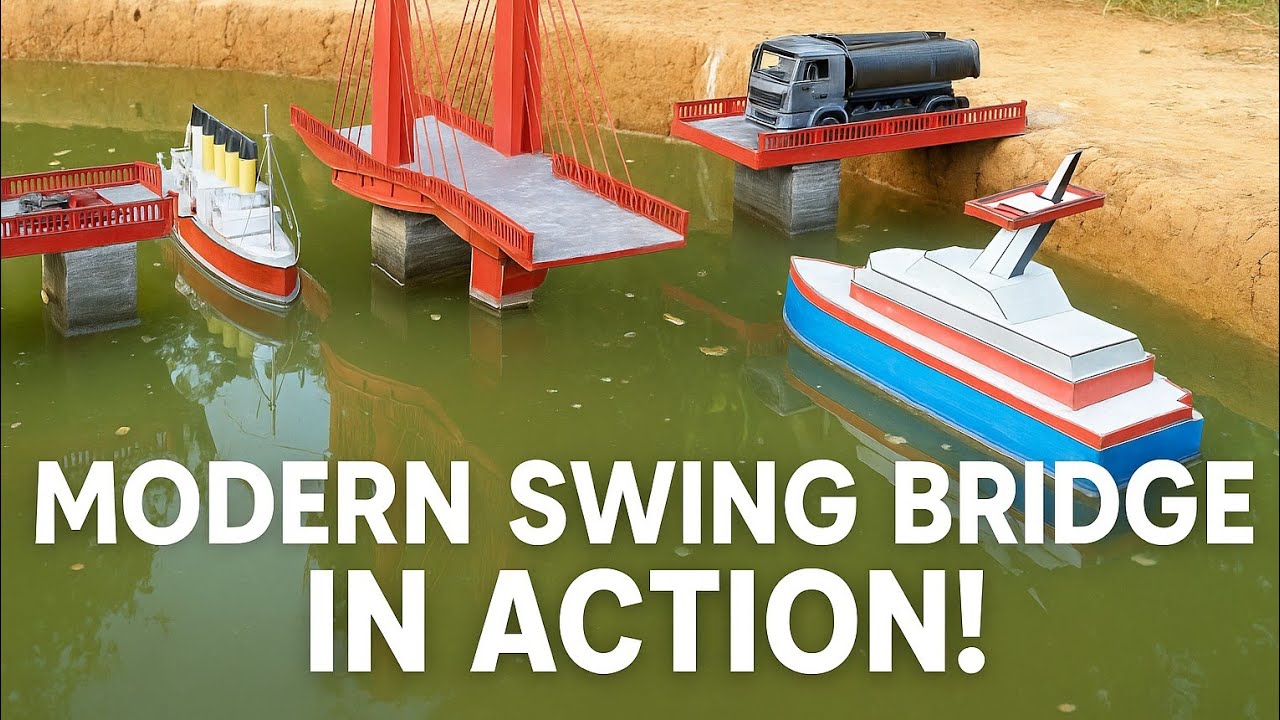 Design and Build a Modern Swing Bridge: Innovation in Motion - YouTube