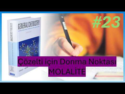 Çözelti için Donma Noktası Hesaplama  | Molalite