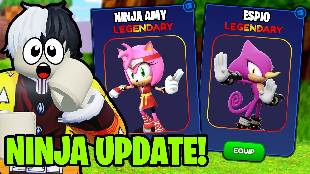 NOWY NINJA UPDATE w SONIC SPEED SIMULATOR - YouTube