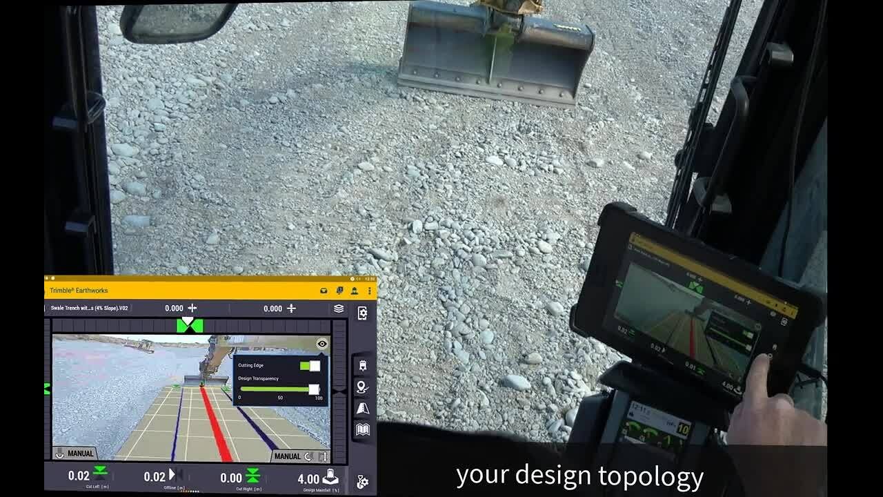Trimble Earthworks for Excavators - AR Camera - YouTube