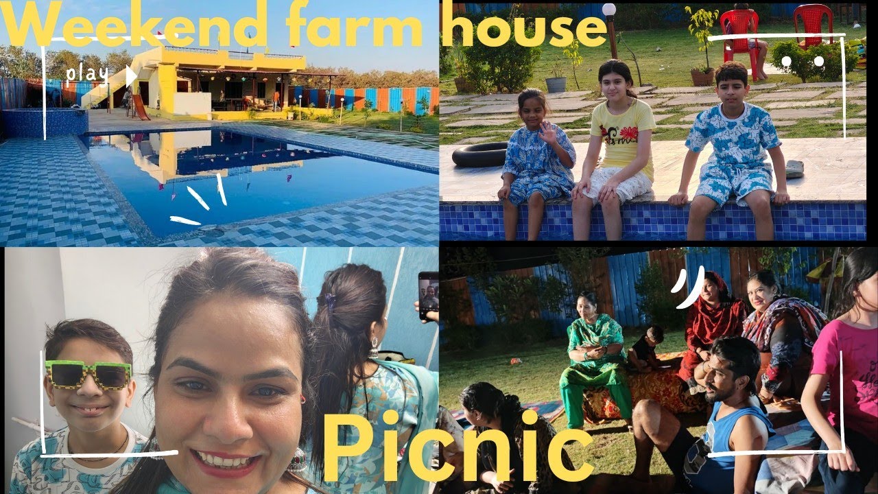 Weekend farm house l weekend picnic l going to picnic - YouTube