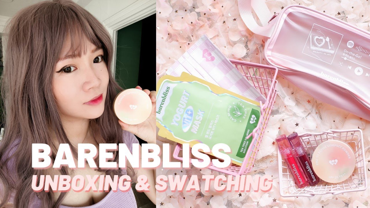 Barenbliss Compact Powder & Lip Tint Unboxing & Swatching - YouTube