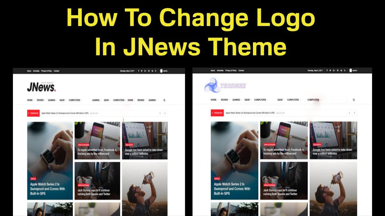 How to change logo in JNews theme | customize wordpress JNews Theme ...
