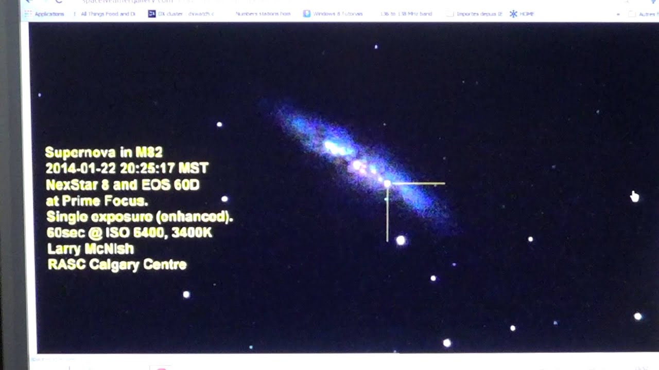 Supernova in M82 star explosion - YouTube