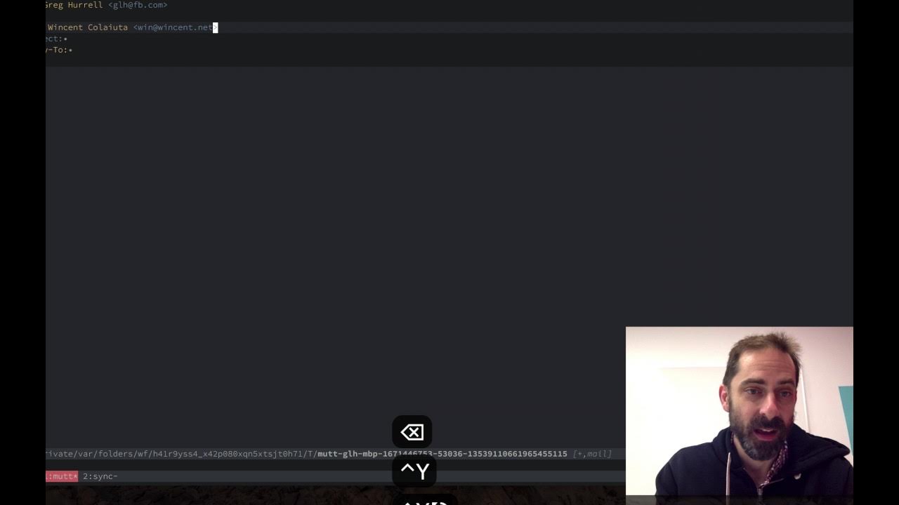 Vim screencast #51: Composing email - YouTube