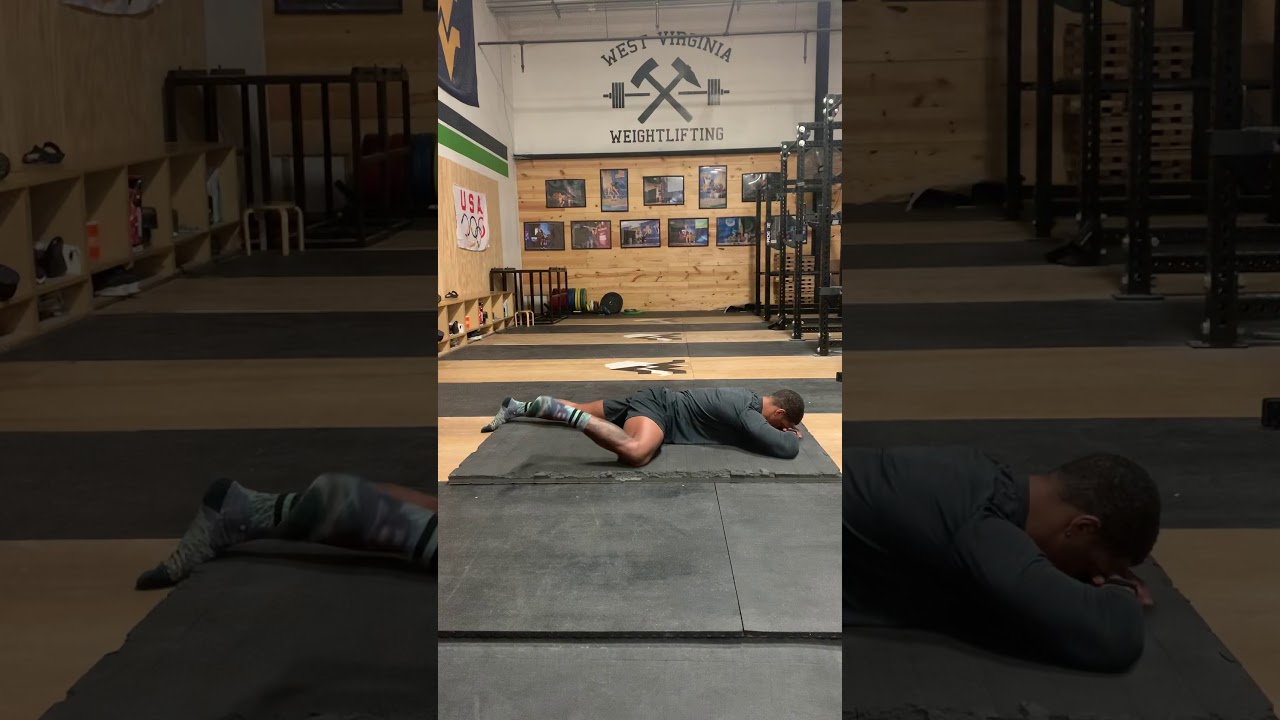 Prone hip IR lift off - YouTube