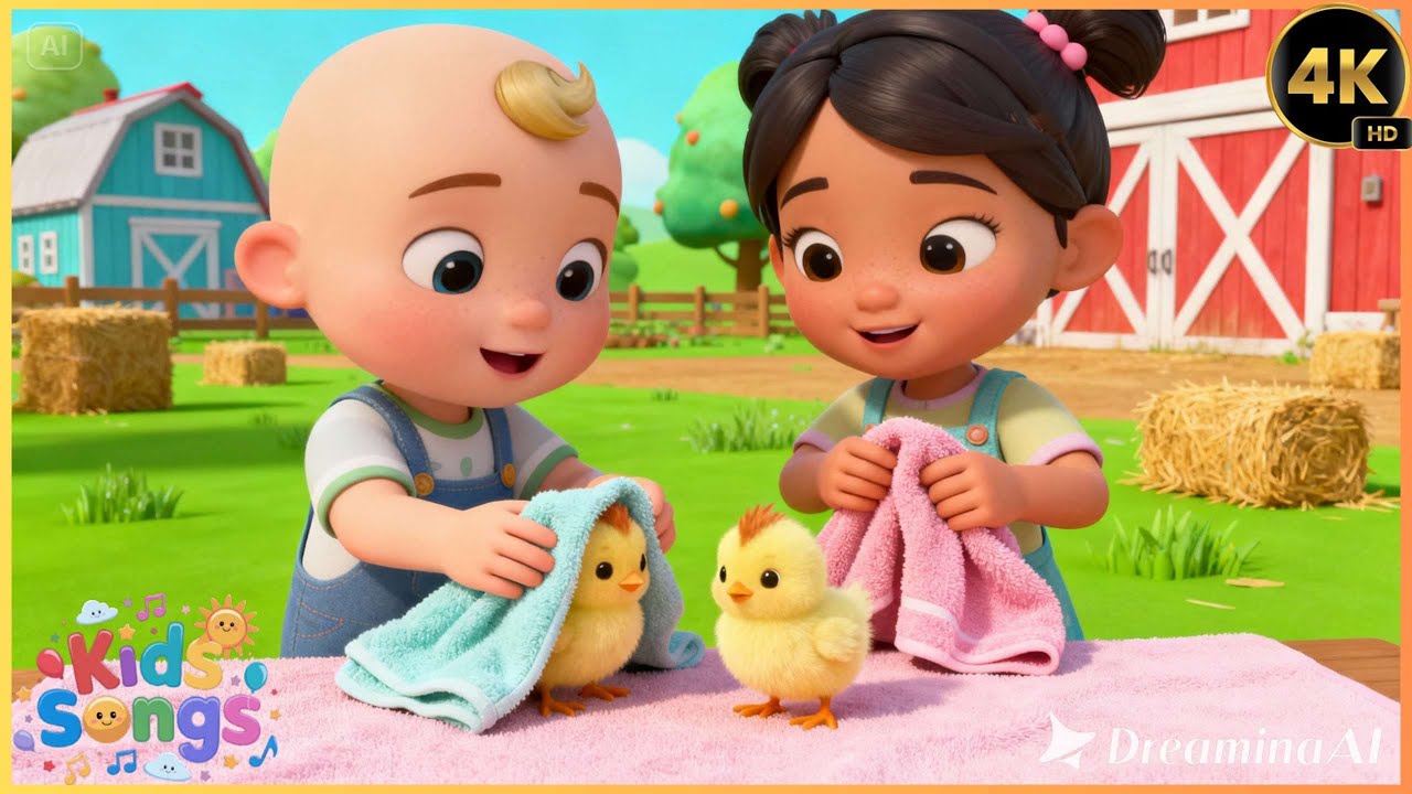 Kids Enjoy Chick Wash Song 🫧🐣 | Fun Farm Cleaning Song for Kids 🎶🌾 ...