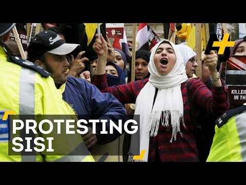 Egypt's President Sisi Is In London, Cue The Protesters