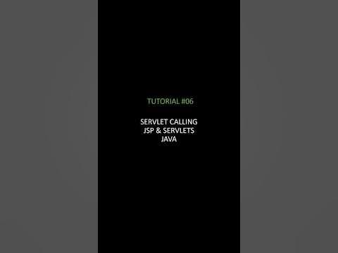 JSP and Servlets | Servlet Calling | Web Technology Java - YouTube
