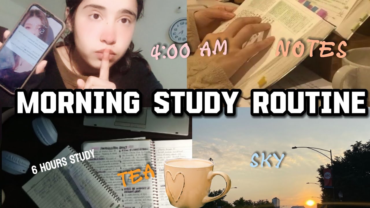 I woke up at 4: 00AM to STUDY 🤯|Morning study routine 🔥as a 12 grade ...
