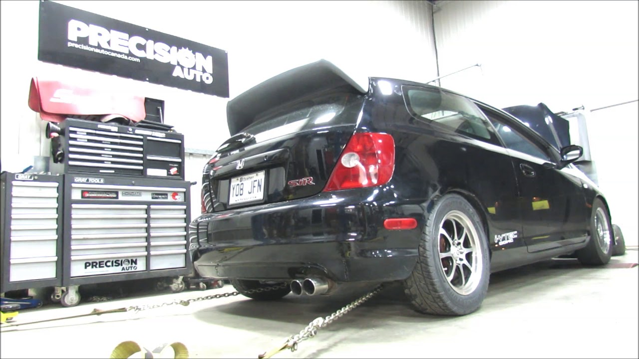 Precision Auto Canada Civic Ep3 K24a2 Tuning session 2017 - YouTube
