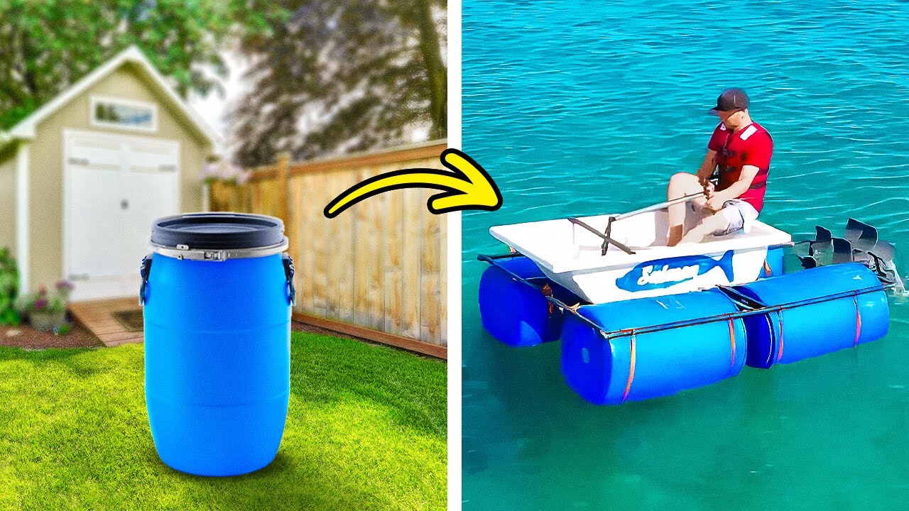 Barrel Recycling Ideas. Creative projects for your adventures - YouTube