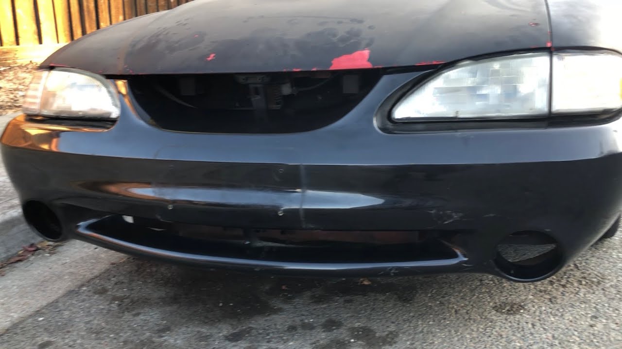 Cobra Bumper Install On My SN95 - YouTube