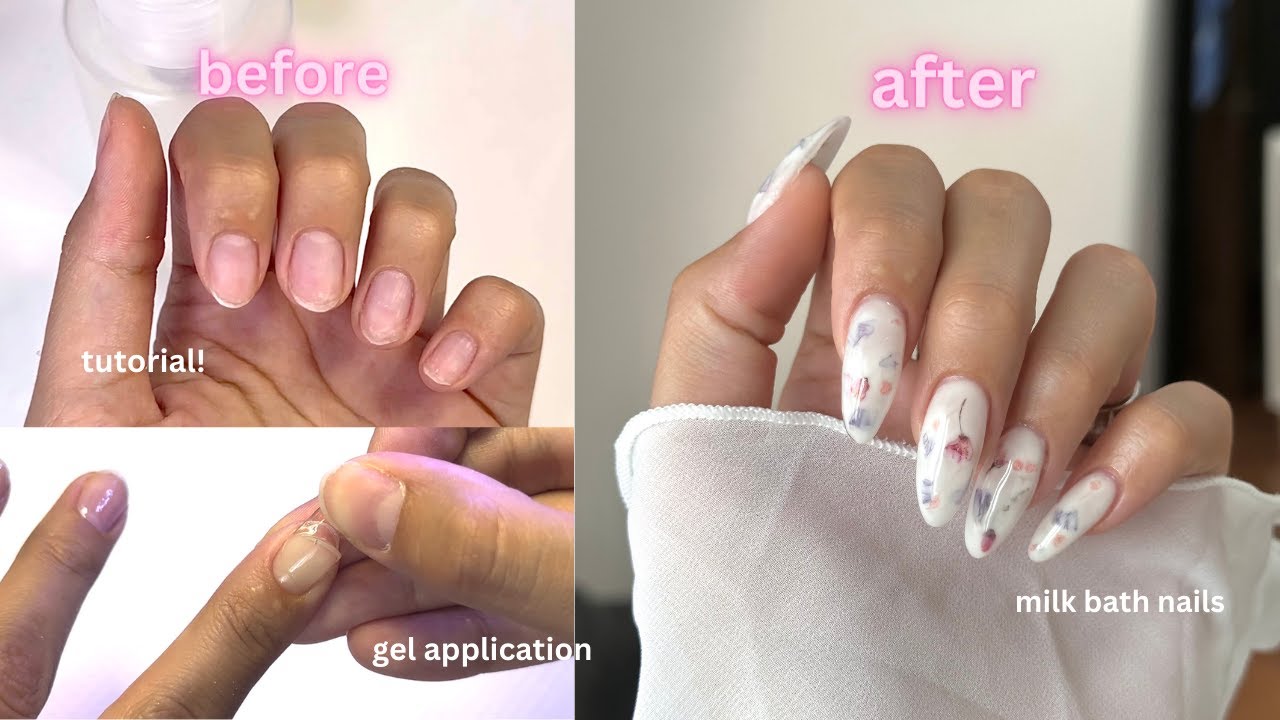 how to do gel x nails at home | l 4+ weeks lasting, beginner tutorial ...