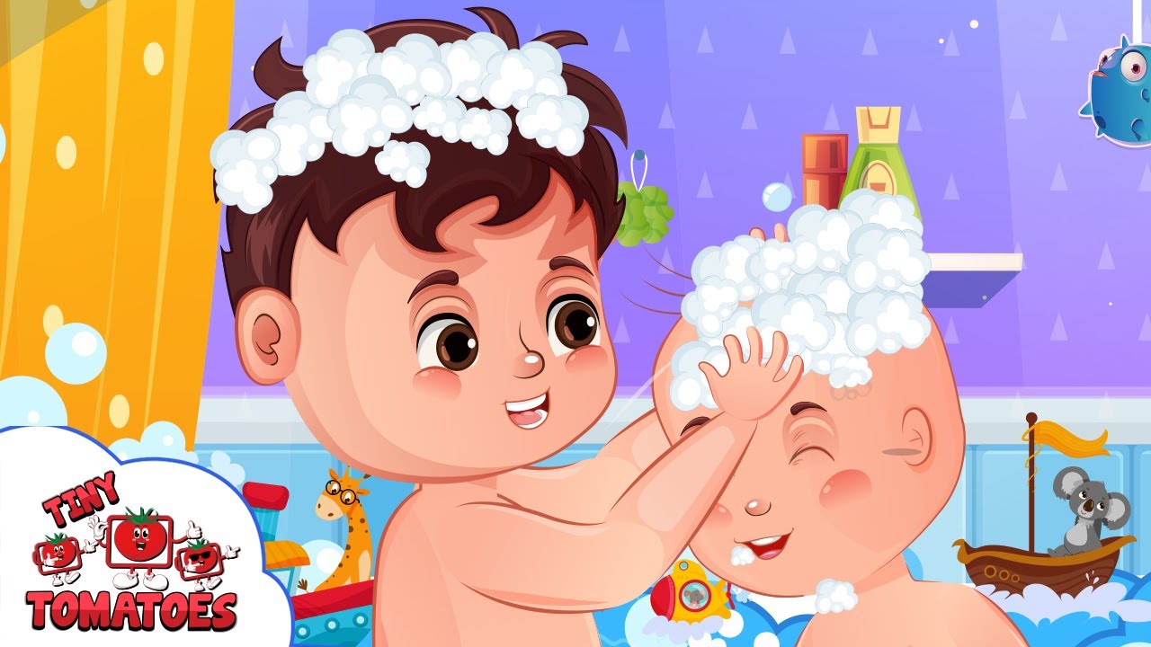 Bath Song | Tiny Tomatoes Nursery Rhymes & Kids Songs #kidssongs #Bath ...