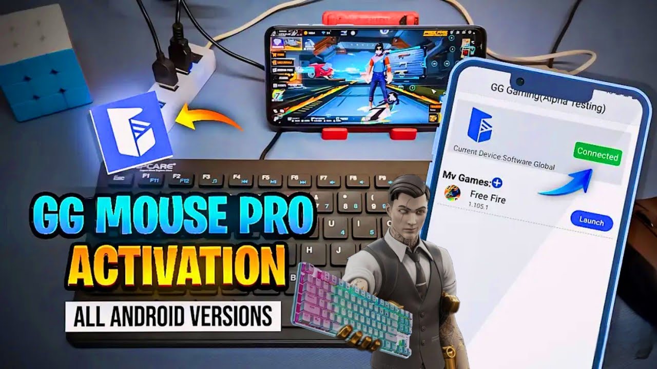 كيفية تفعيل تطبيق GG MOUSE PRO 🔥💯 ولعب بالماوس والكيبورد على الهاتف ...