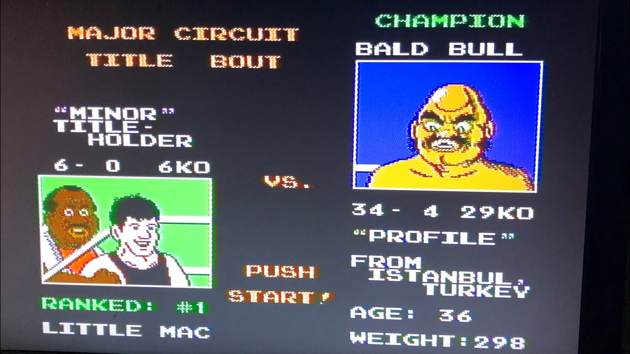 Mike Tyson’s Punch-out: Fight 7: Bald Bull (1st Fight) - YouTube