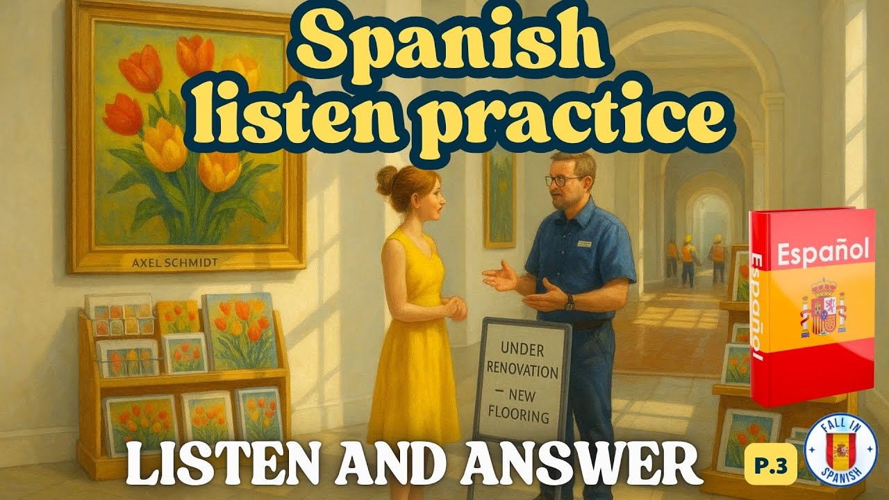 Spanish listening practice | Listen and answer the question Part 3 ...