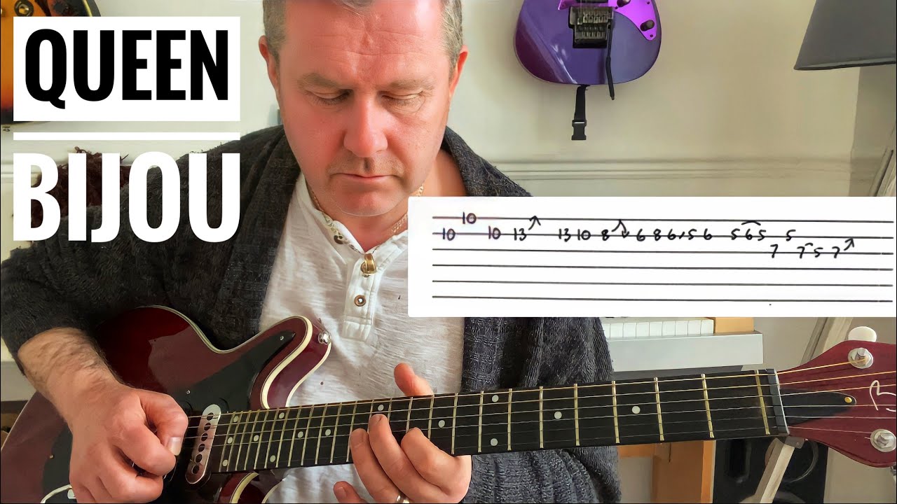 Queen Bijou Guitar Lesson (Guitar Tab) from the Innuendo album - YouTube