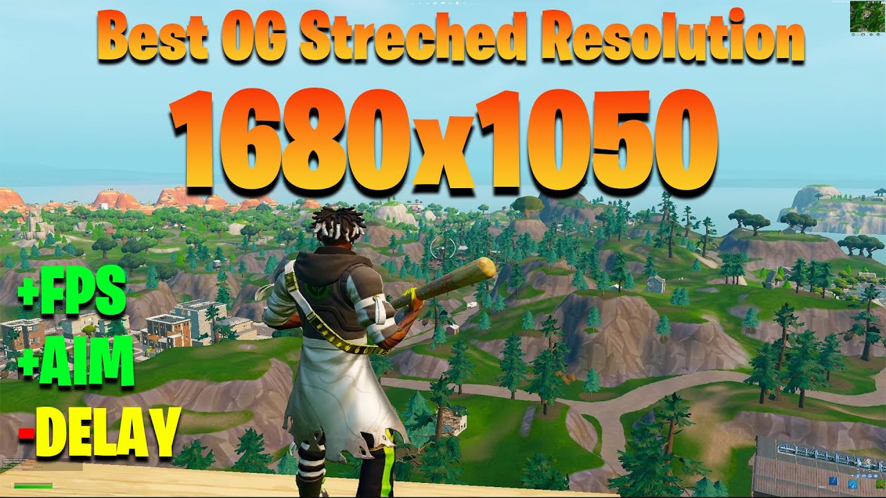 The BEST OG Stretched Resolution in Fortnite! (FPS Boost & 0 Input Delay) - YouTube