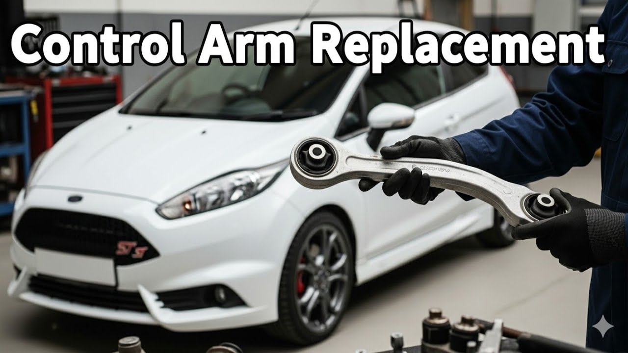 Ford Fiesta Front Lower Control Arm Replacement (2009-2016) - YouTube