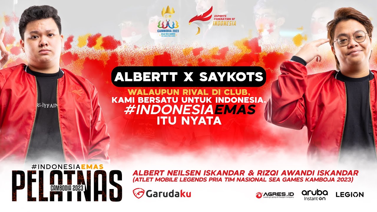 Albert dan Saykots - Walau Rival di Club, Kami Tetap Bersatu untuk #IndonesiaEmas Itu Nyata ...