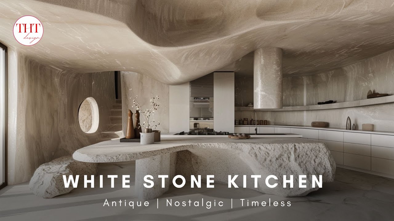 Maximize Your Space: White Stone Kitchens for a Spacious Feel - YouTube