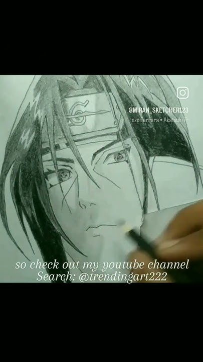 How to draw Itachi Uchiha | Anime drawing | #animedrawing - YouTube
