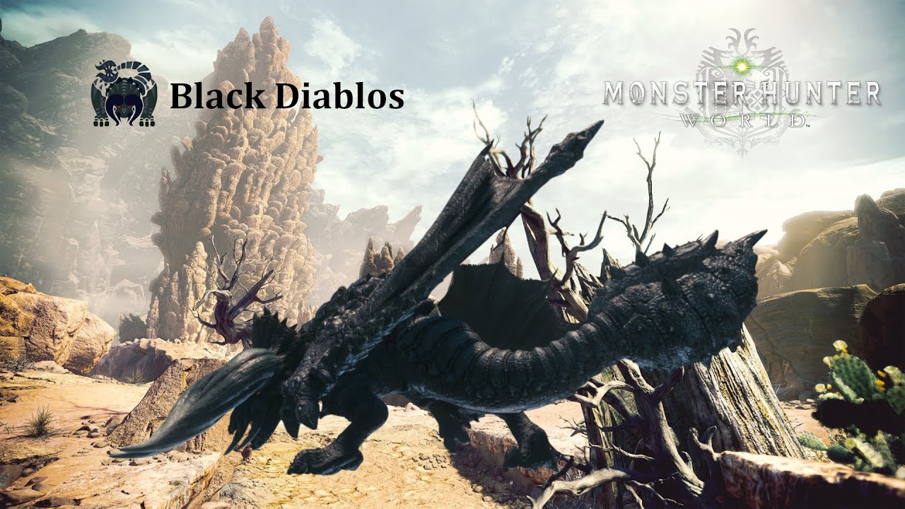 MONSTER HUNTER WORLD - Black Diablos Hammer Solo #26 - YouTube